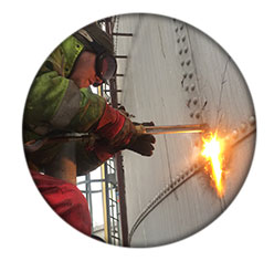 H.A. McEwen Boiler Repairs Ltd > Vintage Boiler Hot Riveting